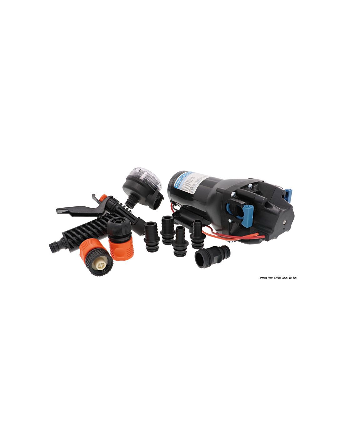 Pompa JABSCO Washdown Par-Max 6 Plus kit V 24 Pressione max BAR 4.8 ...